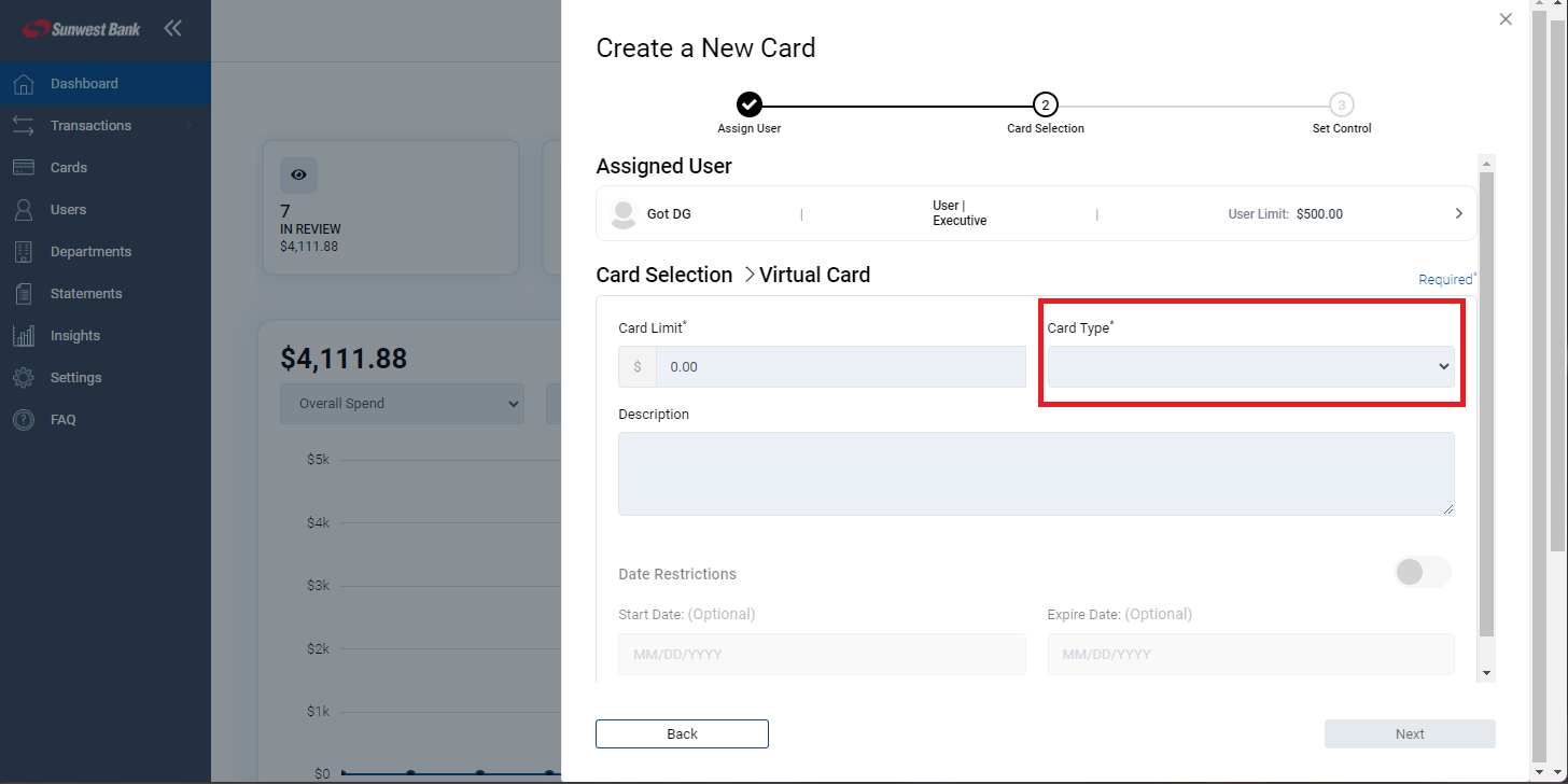 How to issue a virtual card – Visionary Corporate Card