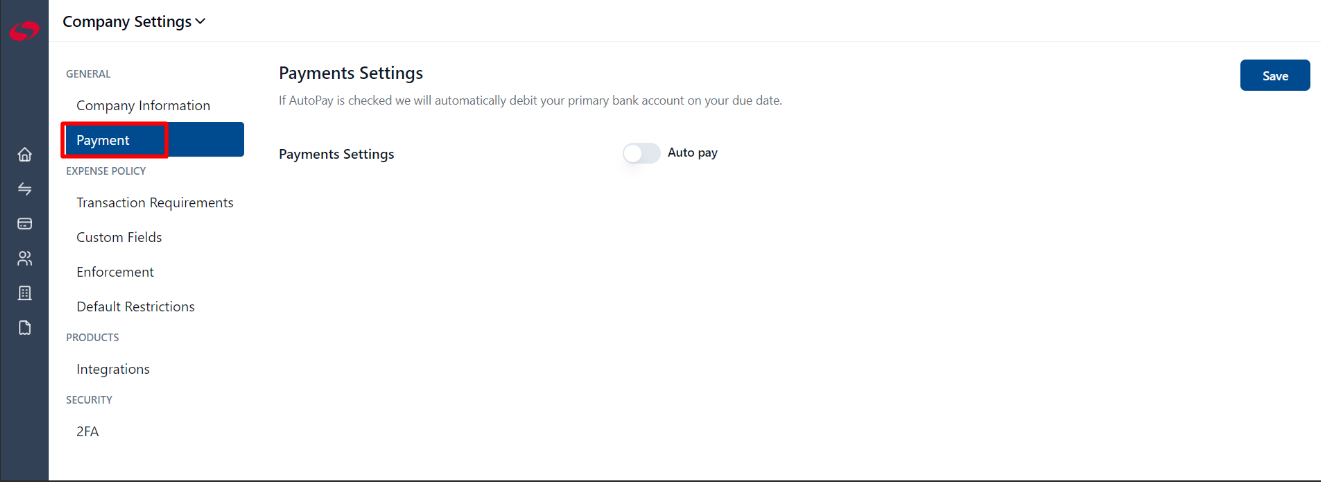How to set up automatic payments – Visionary Corporate Card